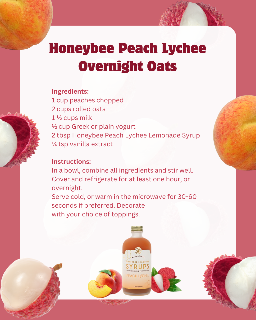 Recipes – Honeybee Lemonade Syrups