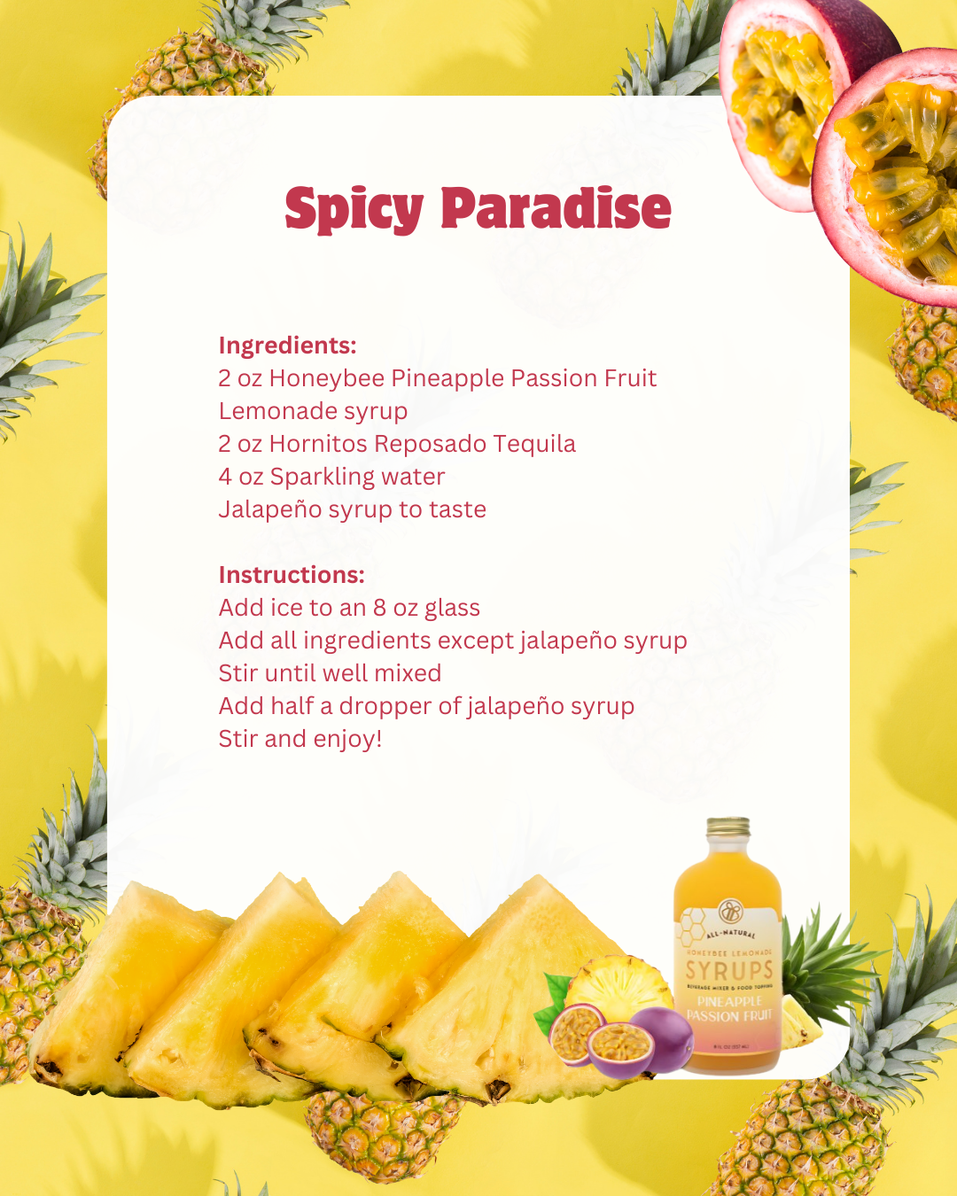 Recipes – Honeybee Lemonade Syrups